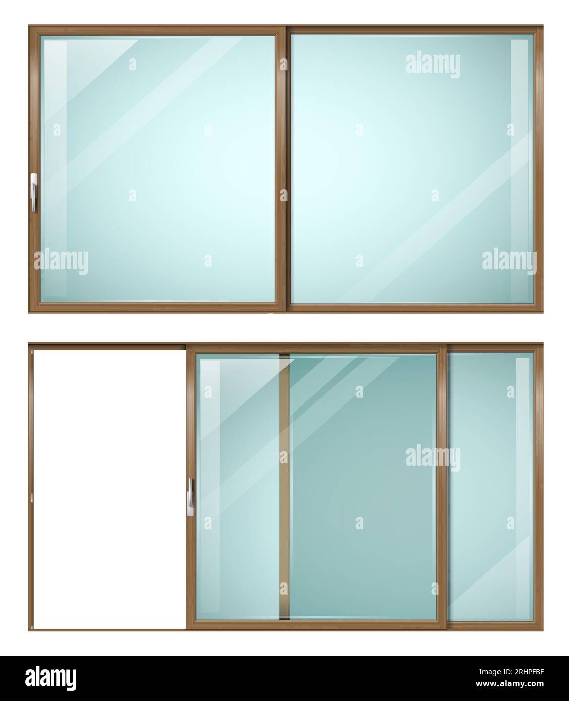 Modern sliding metal wooden door Stock Vector Image & Art - Alamy