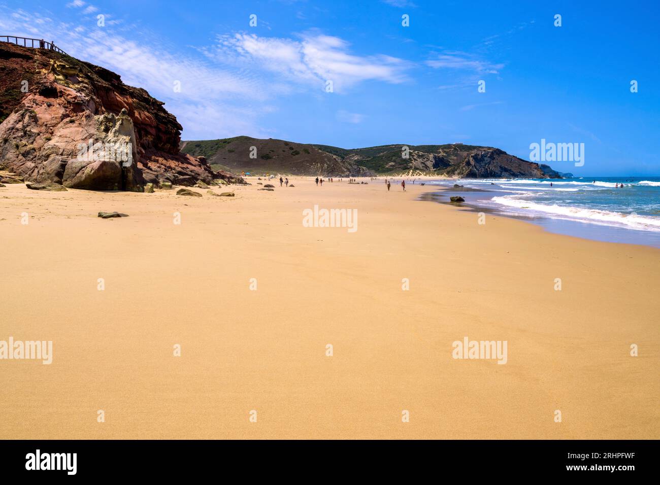 Praia do Amado, Atlantic Ocean, Carrapateira, Costa Vicentina, Algarve ...
