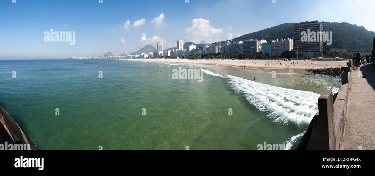 Rio de Janeiro, Brazil: panoramic view of city skyline with skyscrapers ...