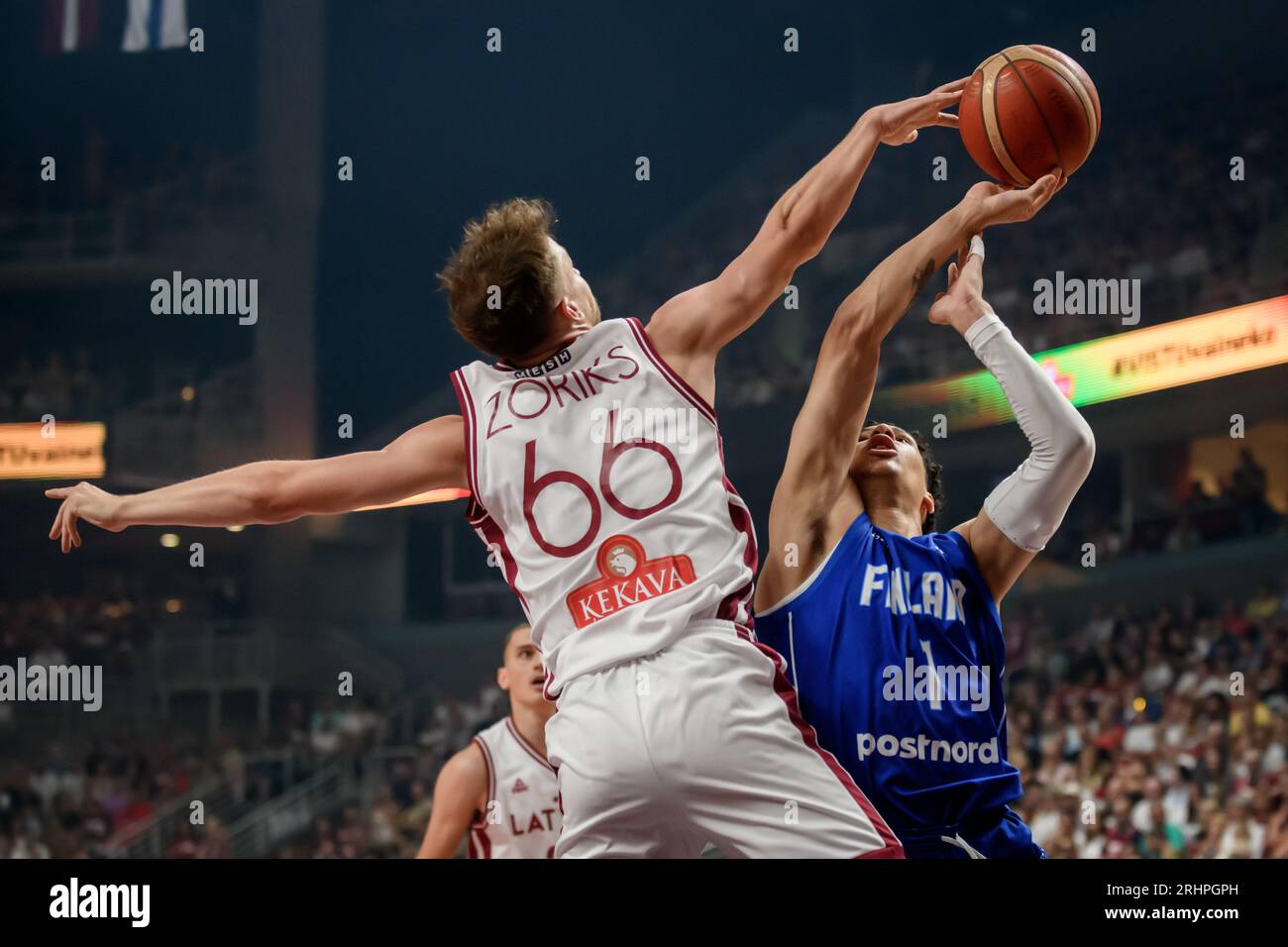 RIGA, LATVIA. 16th August 2023. Latvia National Men's basketball team ...