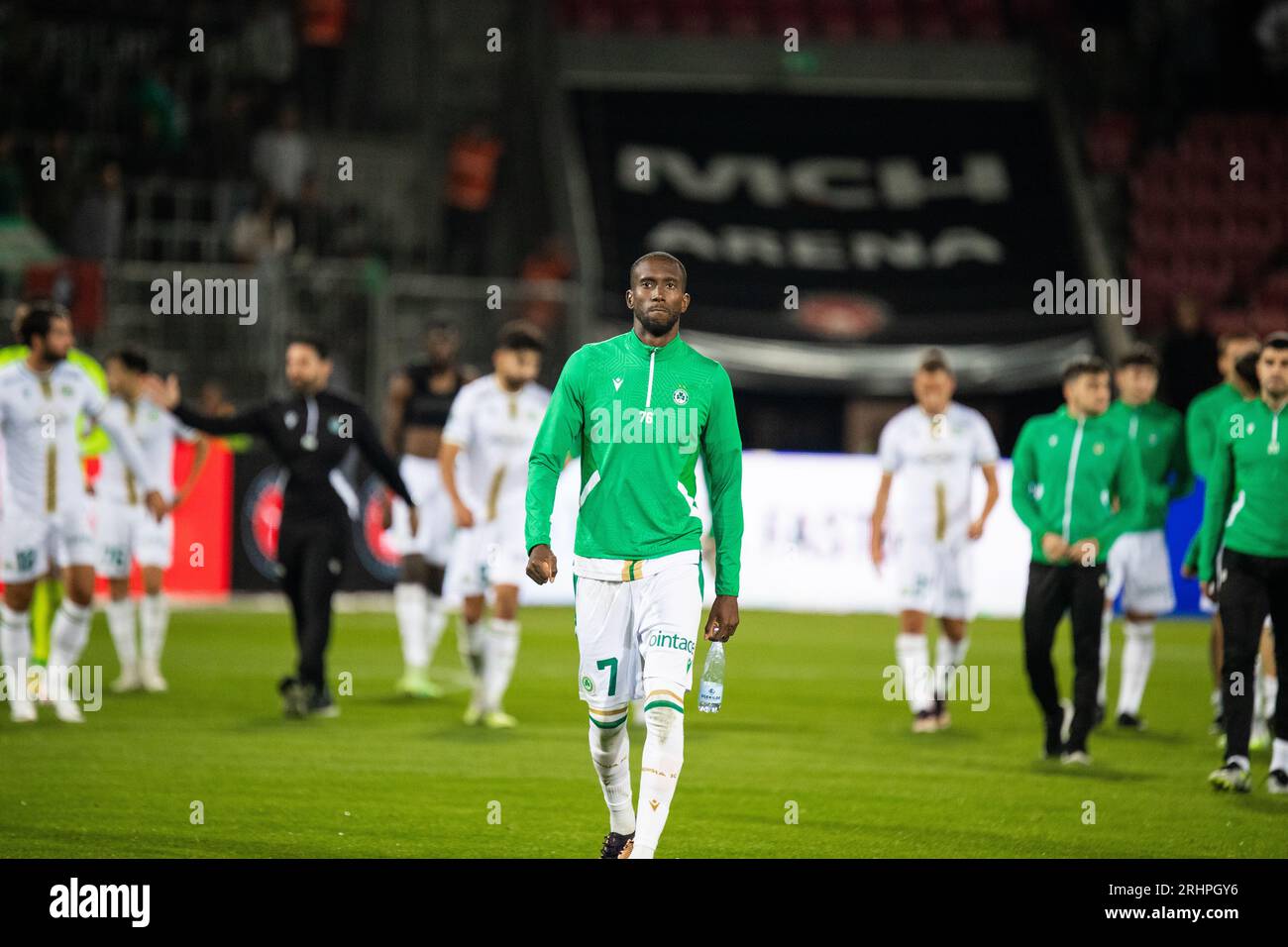 Herning, Denmark. 17th Aug, 2023. Willy Semedo (7) of Omonia Nicosia ...
