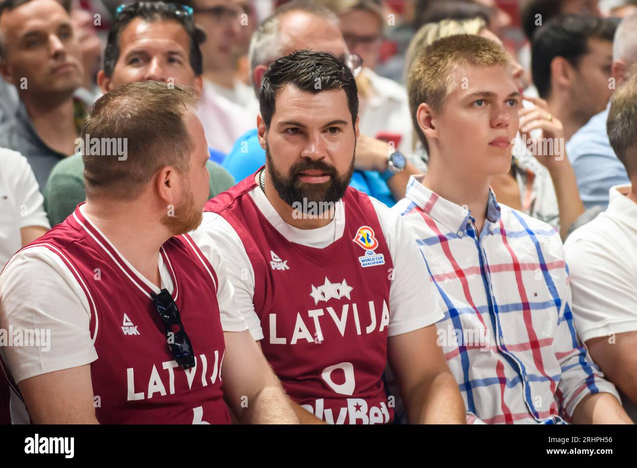 RIGA, LATVIA. 16th August 2023. Latvia National Men's basketball team ...