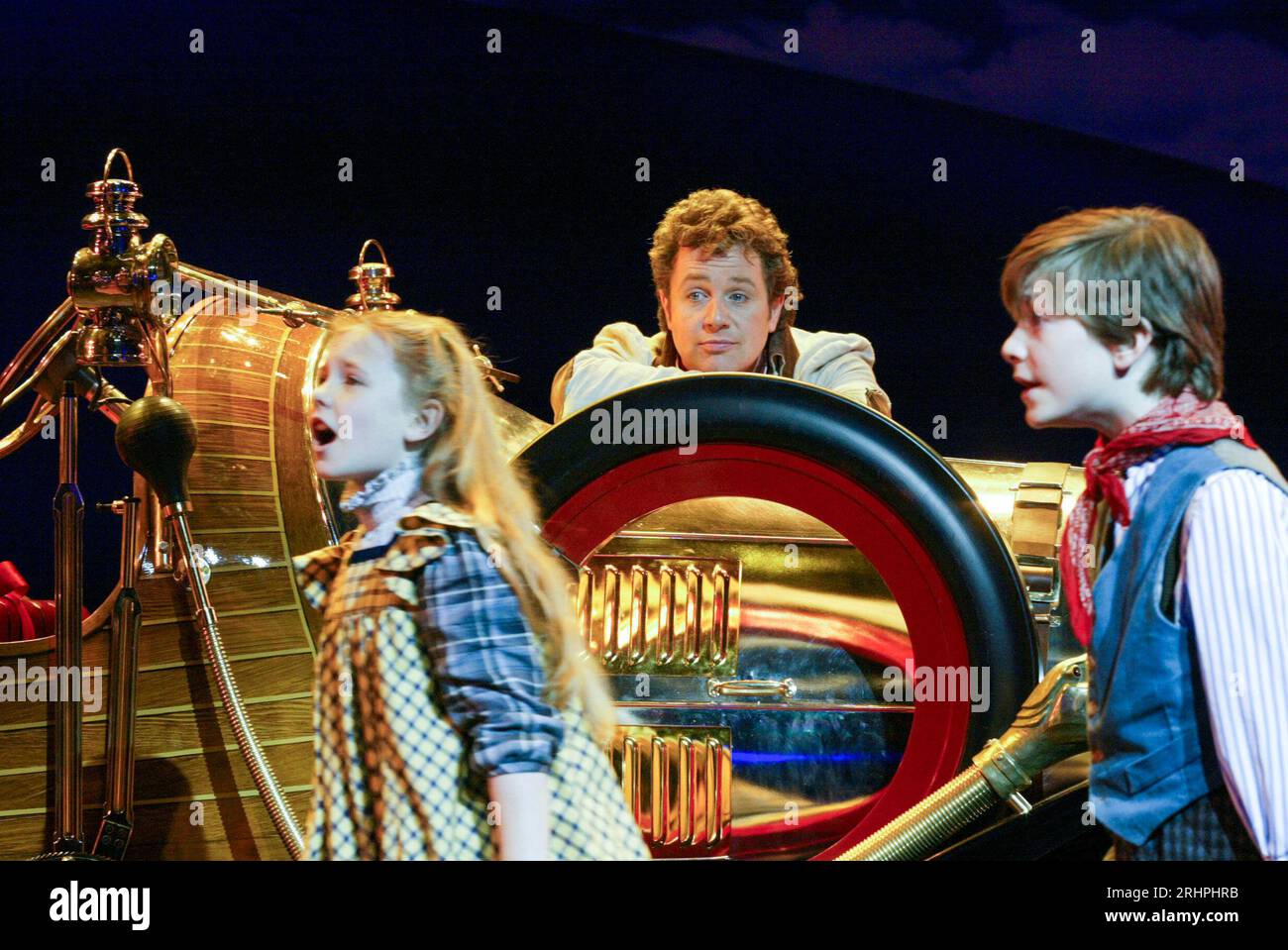 l-r: Lauren Morgan (Jemima Potts), Michael Ball (Caractacus Potts ...