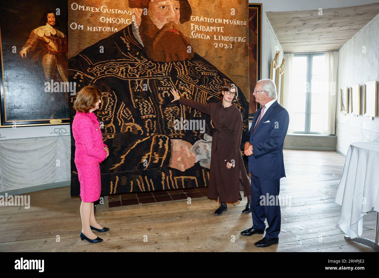 Mariefred, Sweden. 18th Aug, 2023. Sweden's King Carl XVI Gustaf and ...