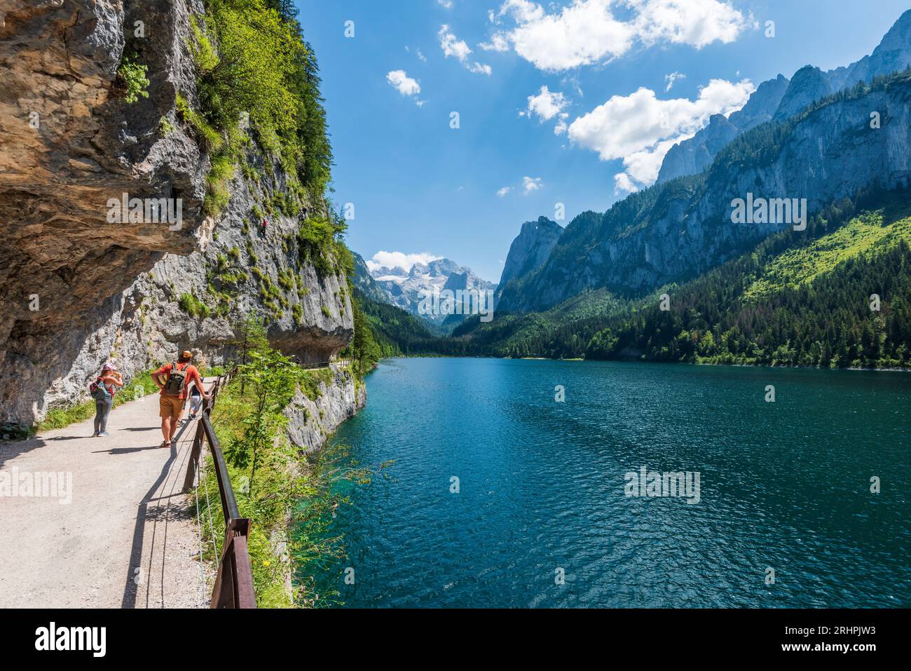 Vorderer Gosausee and Dachstein Massif in Salzkammergut, Upper Austria ...