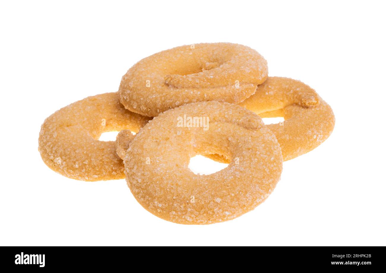 cookie rings isolated on white background Stock Photo - Alamy