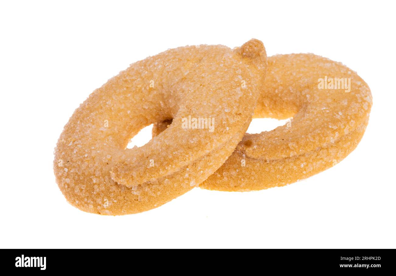 cookie rings isolated on white background Stock Photo - Alamy