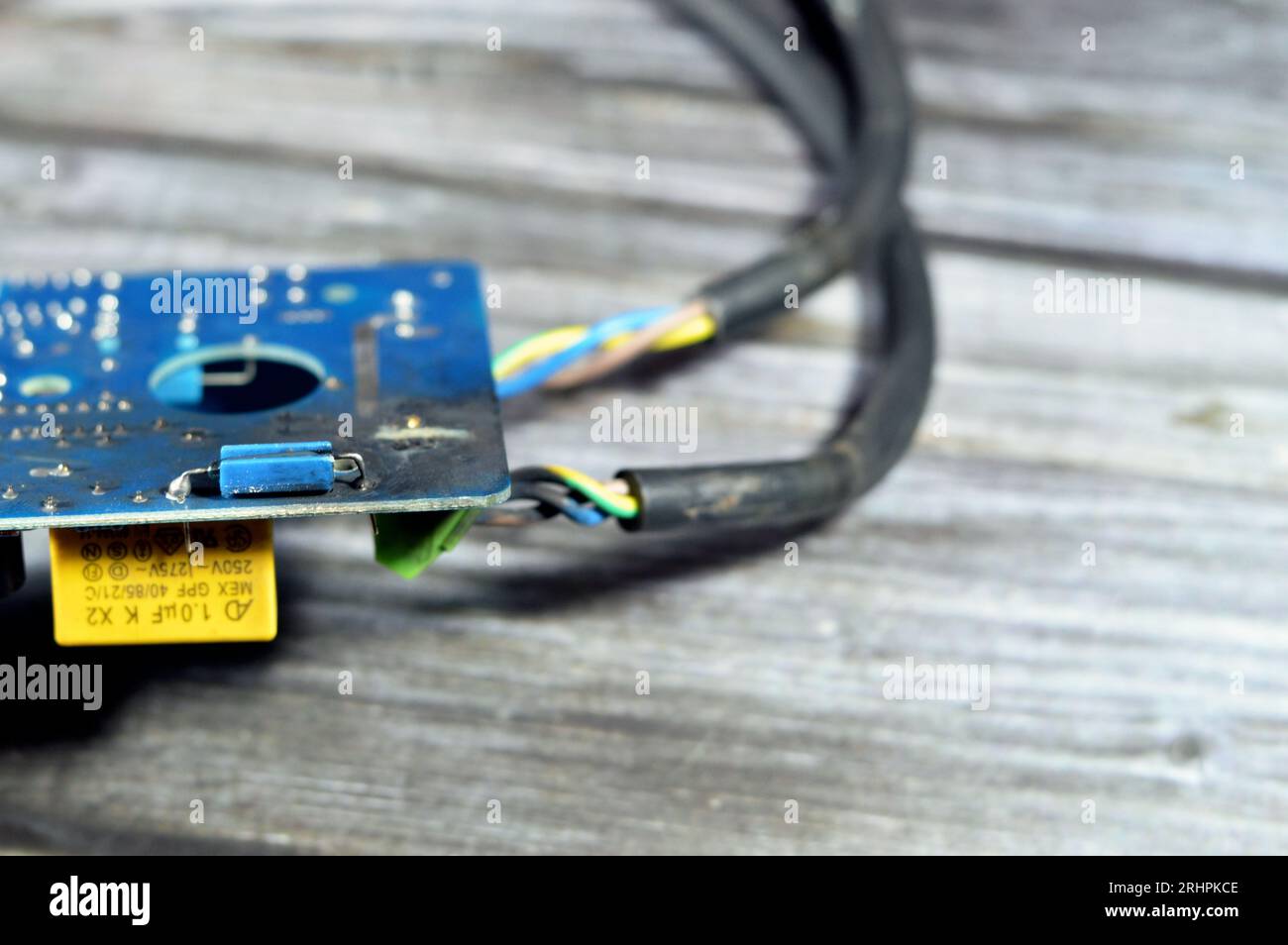 Cairo, Egypt, July 26 2023: Burnt water pump automatic pressure control ...