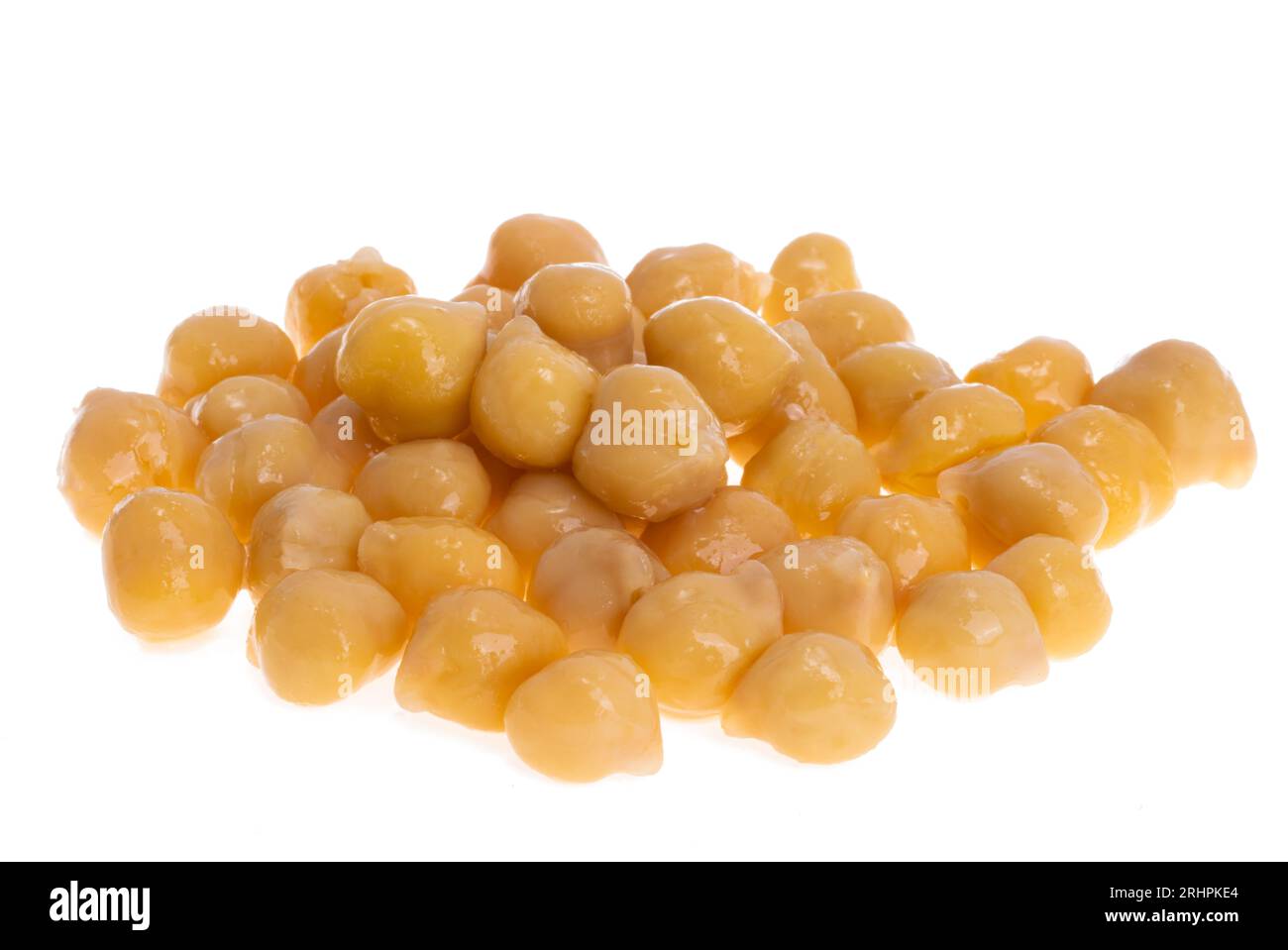 boiled chickpeas isolated on white background Stock Photo - Alamy