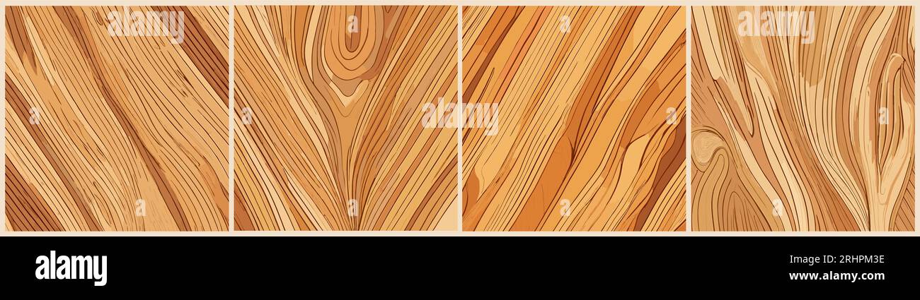 Set of abstract wood texture. Natural rustic background, banner, cover ...