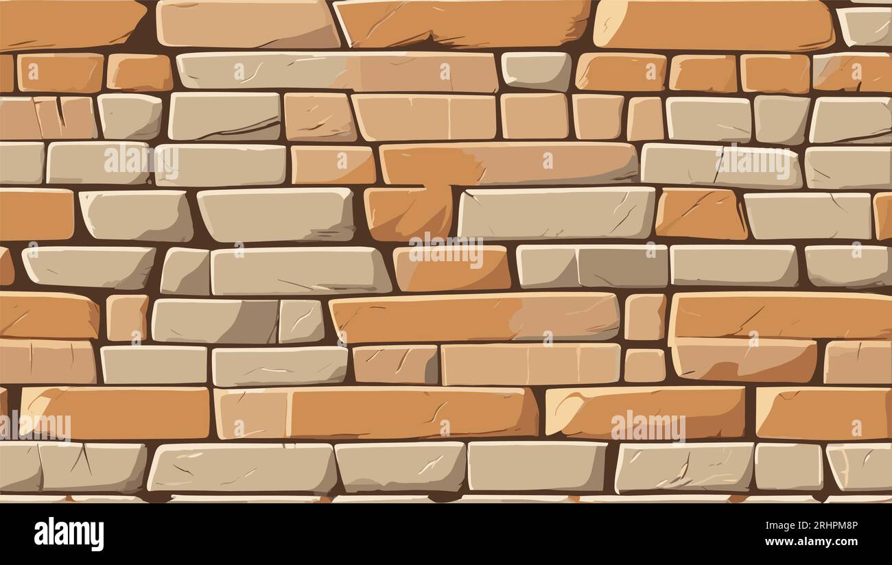 Cartoon Brick Wall Brick Wall Texture Background Stock, 50% OFF