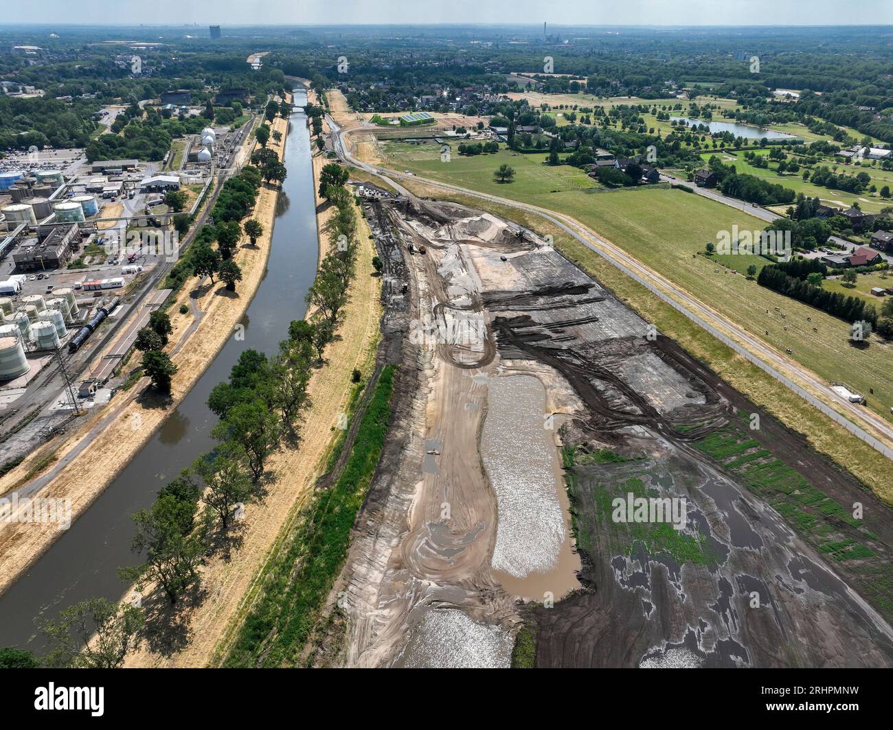 Oberhausen, North Rhine-Westphalia, Germany - Renaturalization of the ...