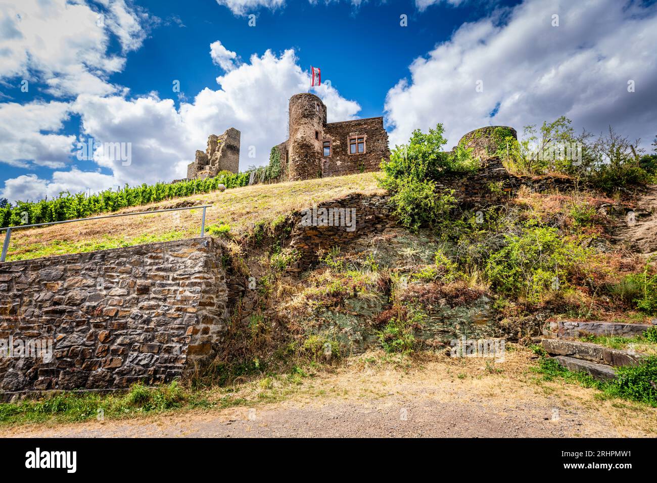 Coraidelstein Castle in Klotten near Cochem on the Moselle, also called ...