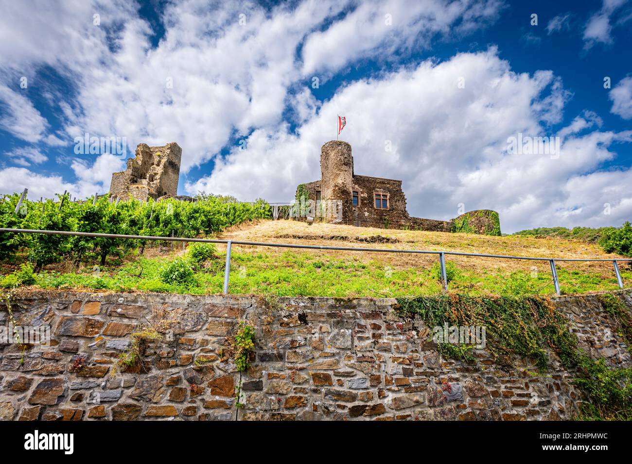 Coraidelstein Castle in Klotten near Cochem on the Moselle, also called ...