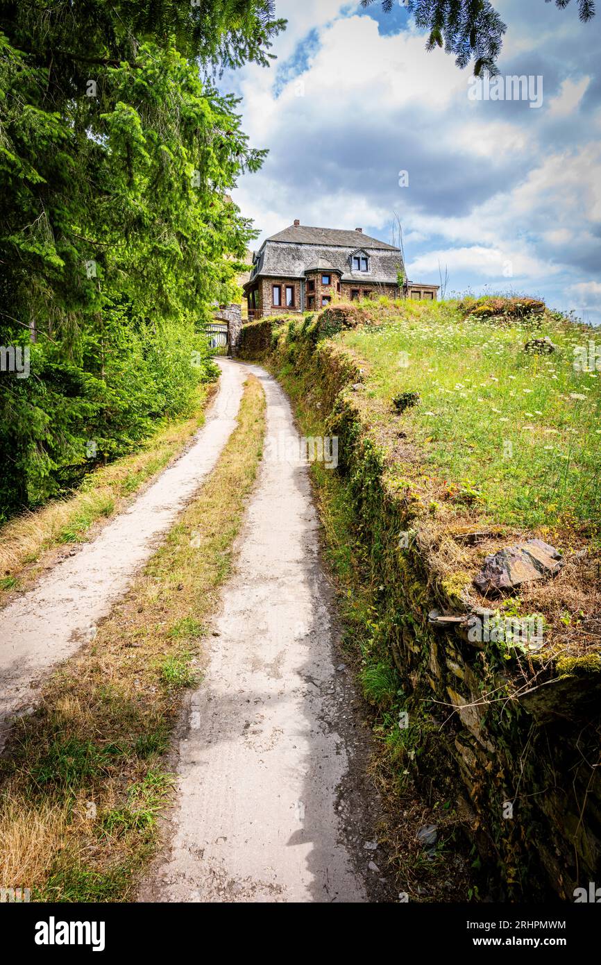 Coraidelstein Castle in Klotten near Cochem on the Moselle, also called ...