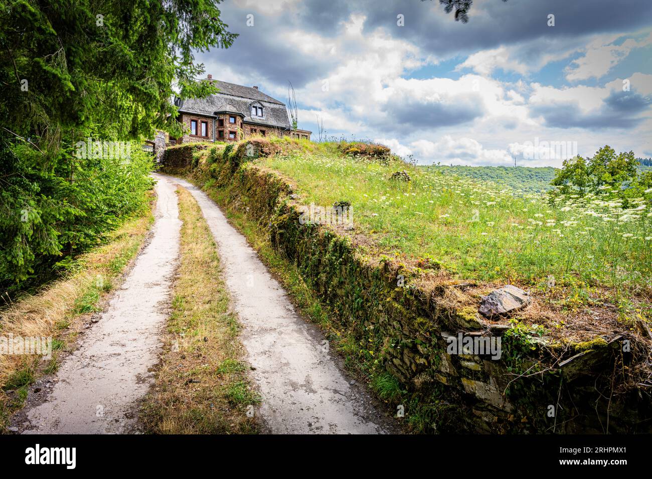 Coraidelstein Castle in Klotten near Cochem on the Moselle, also called ...