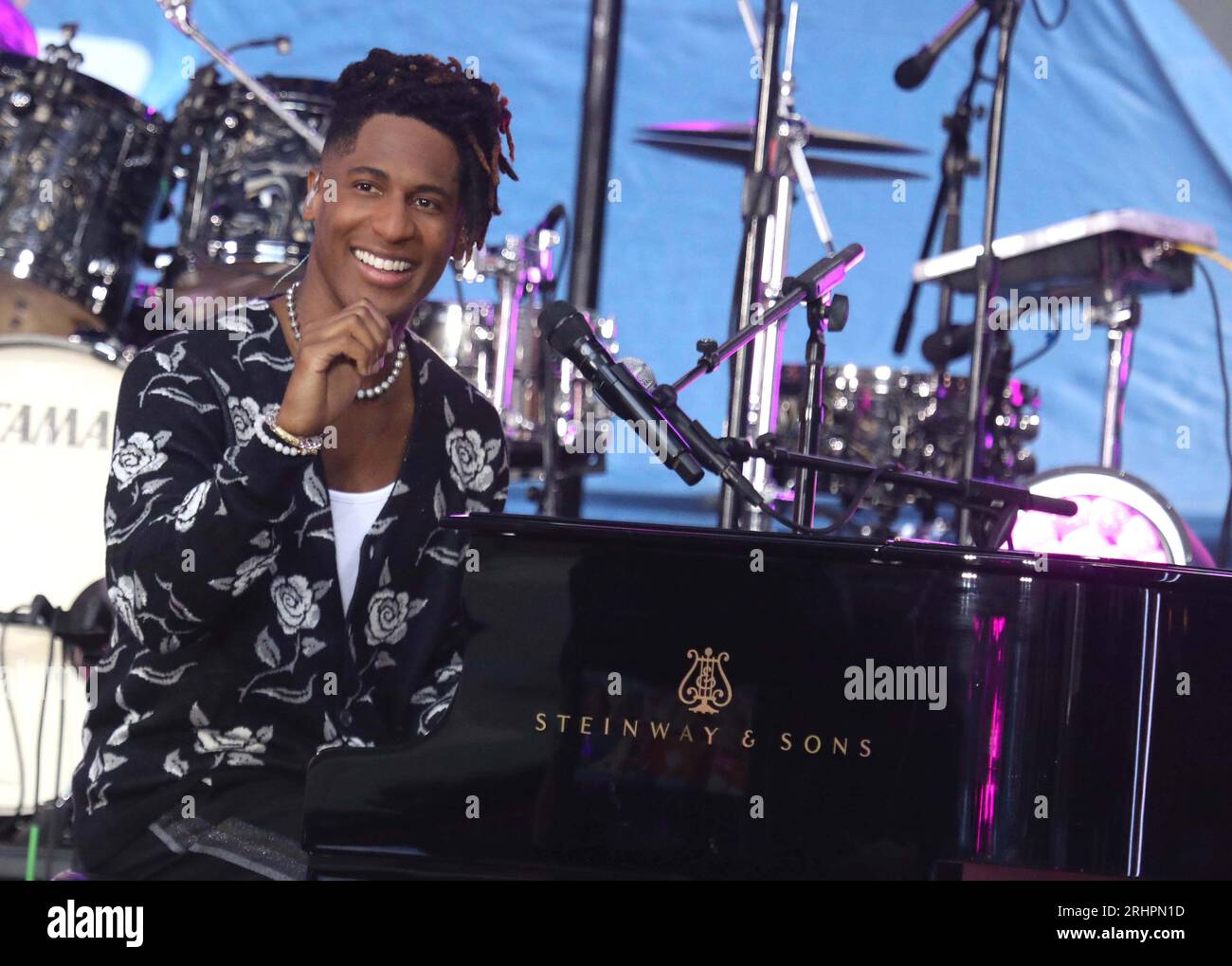 August 18, 2023, New York City, New York, USA: Musician/singer JON ...