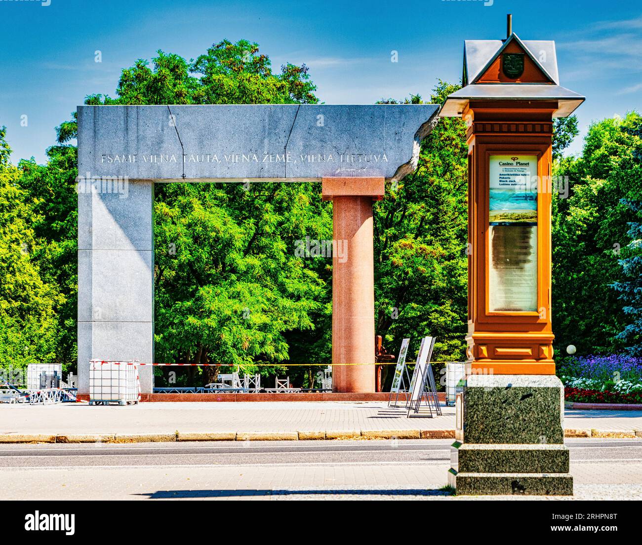 Lithuania, Klaipeda, monument 'Arka' (the arch Stock Photo - Alamy