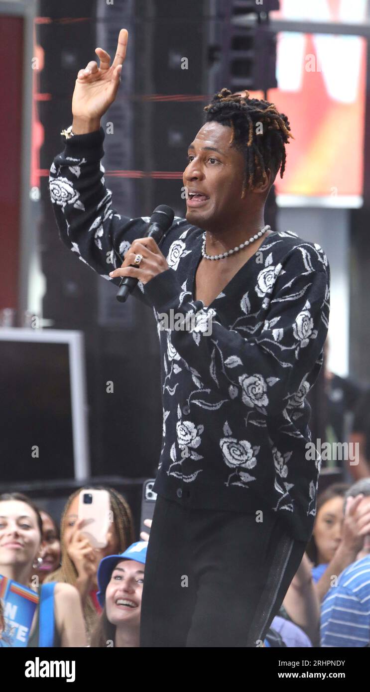 August 18, 2023, New York City, New York, USA: Musician/singer JON ...