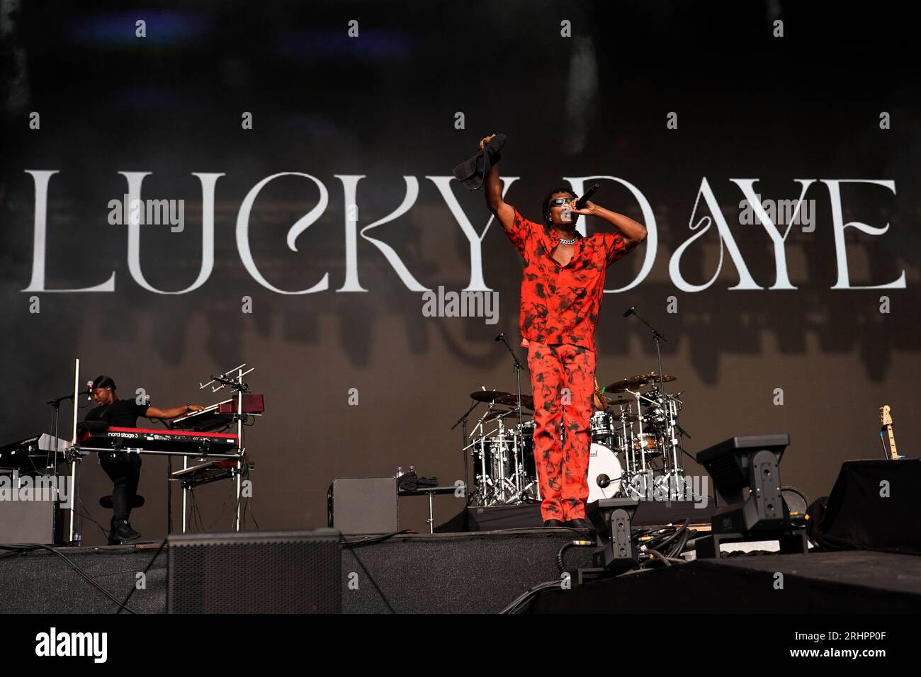 Lucky Daye performs at All Points East festival in Victoria Park ...