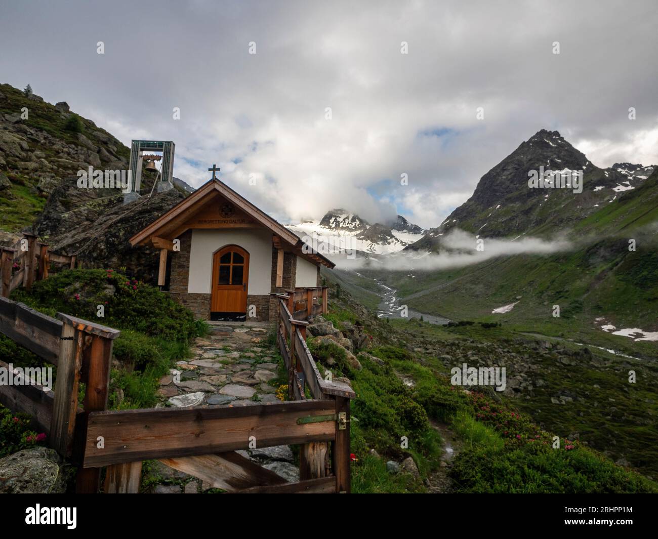 Chapel at the Jamtal hut in the Silvretta Stock Photo - Alamy