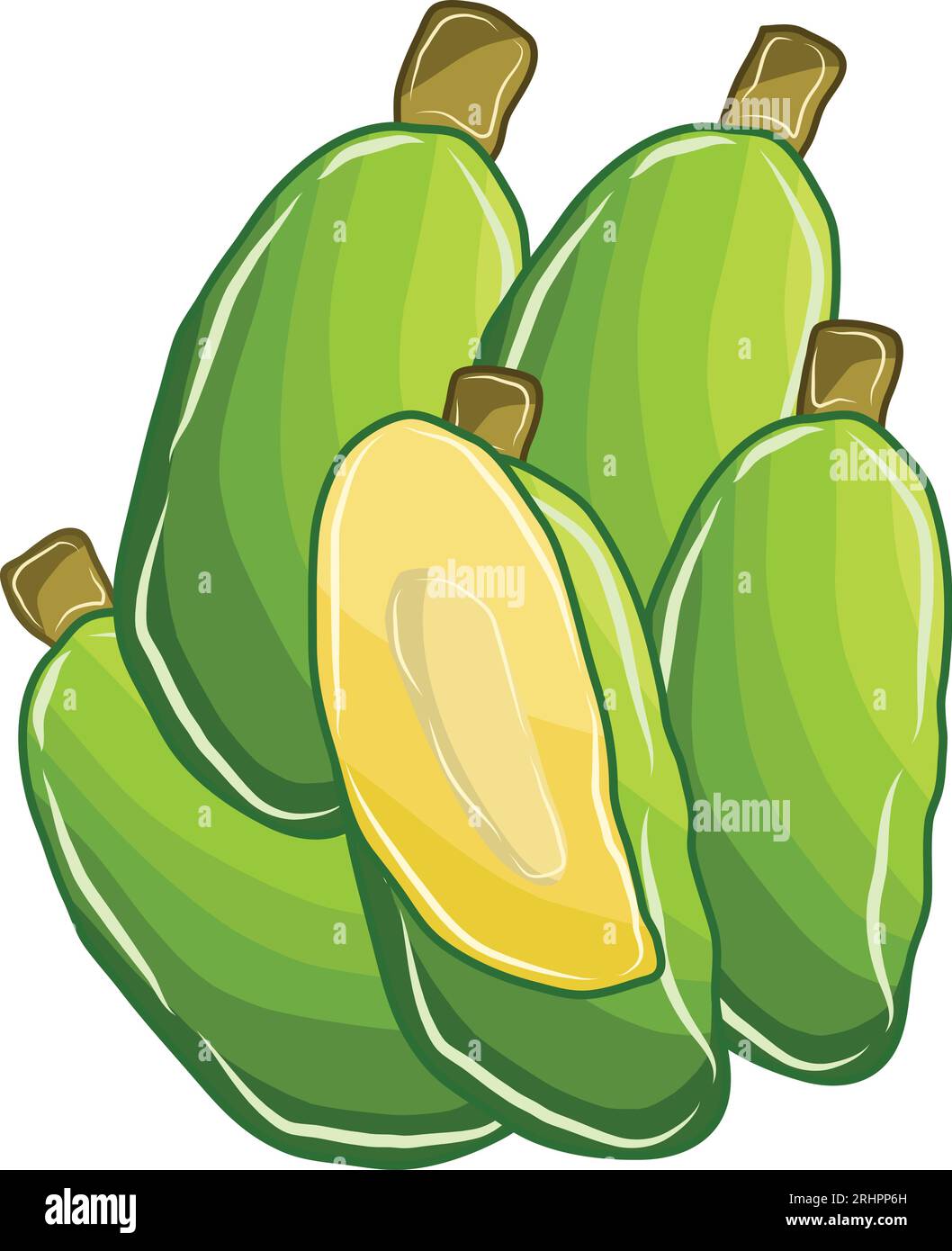 Delicious mango fruits leaf Stock Vector Images - Alamy