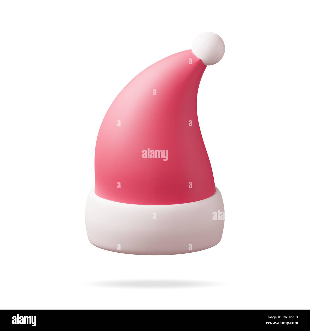 Realistic santa claus hat christmas red cap Stock Vector Images - Alamy