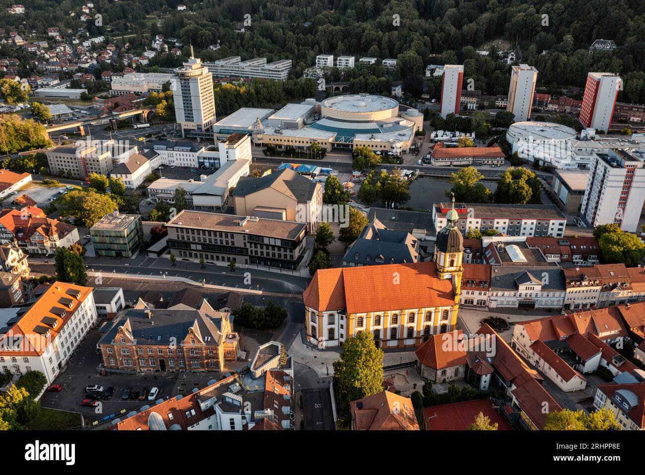 Village bird eye view hi-res stock photography and images - Alamy