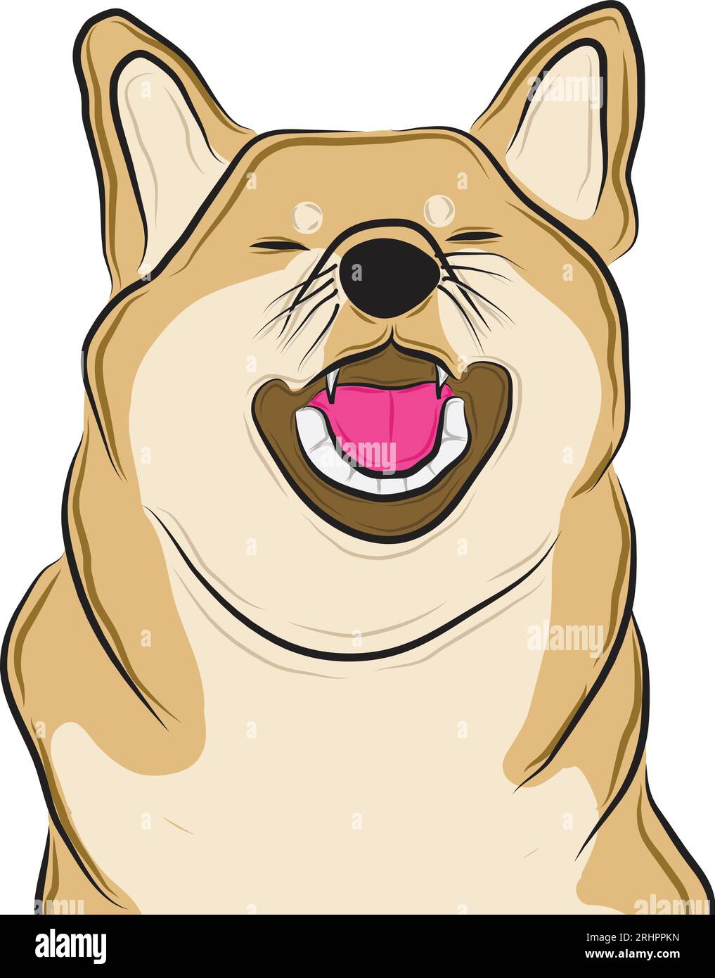 vector picture Shiba dog breed, also known as Inu Stock Vector Image ...