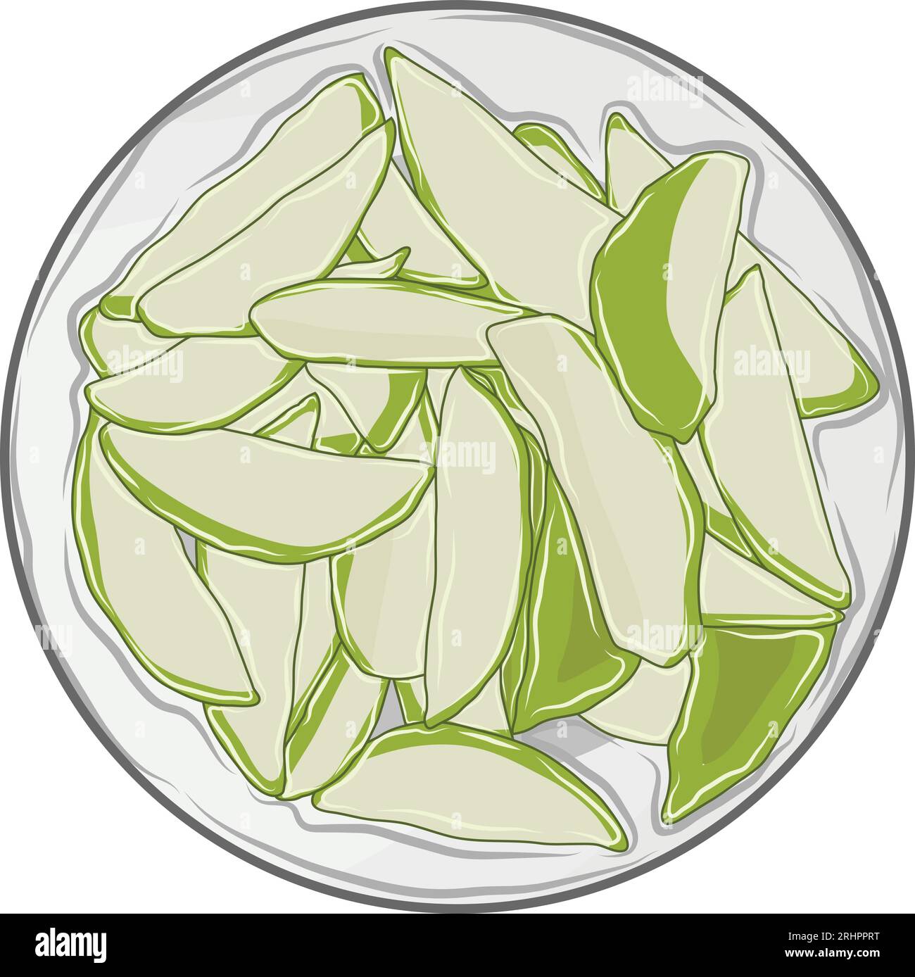 Small green plant in white Stock Vector Images - Alamy