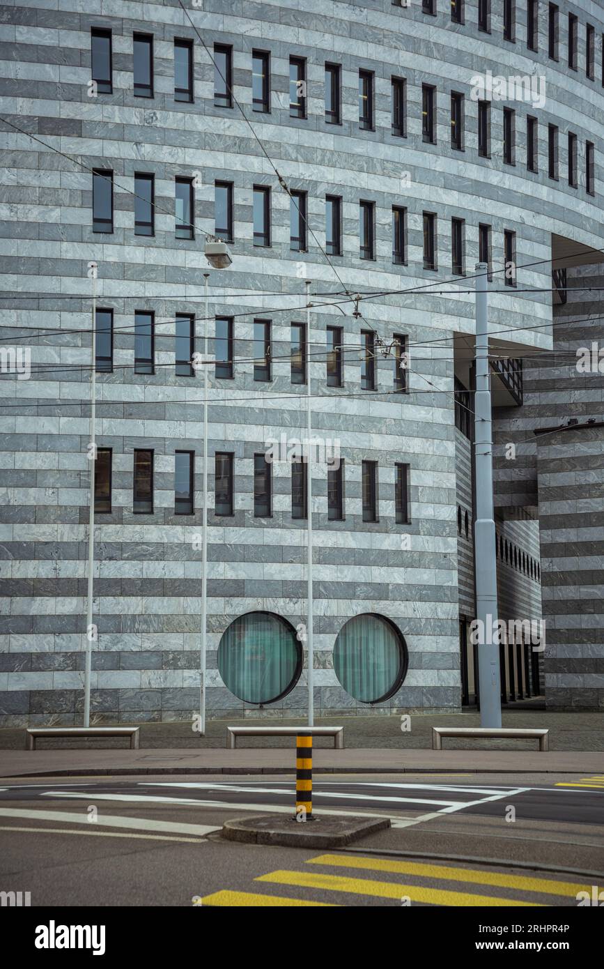 BIZ building by Mario Botta, Basel, Switzerland Stock Photo - Alamy