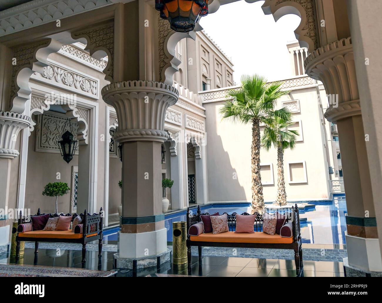 The lobby in a luxury hotel in Dubai. Dubai, UAE Stock Photo - Alamy