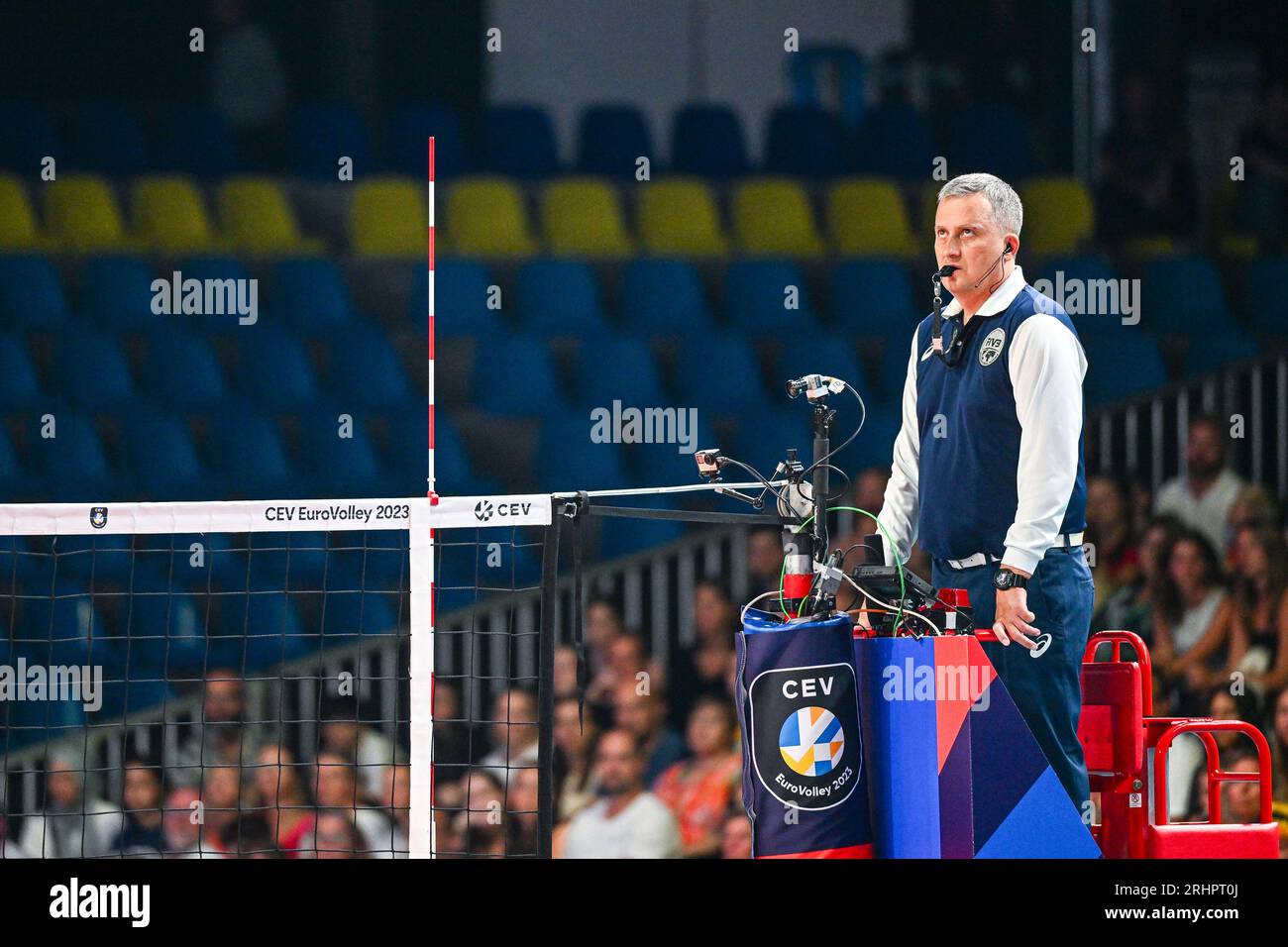 Gent, Belgium. 17th Aug, 2023. first referee Vladimir Simonovic ...