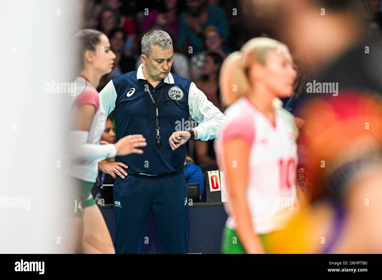 Gent, Belgium. 17th Aug, 2023. first referee Vladimir Simonovic ...