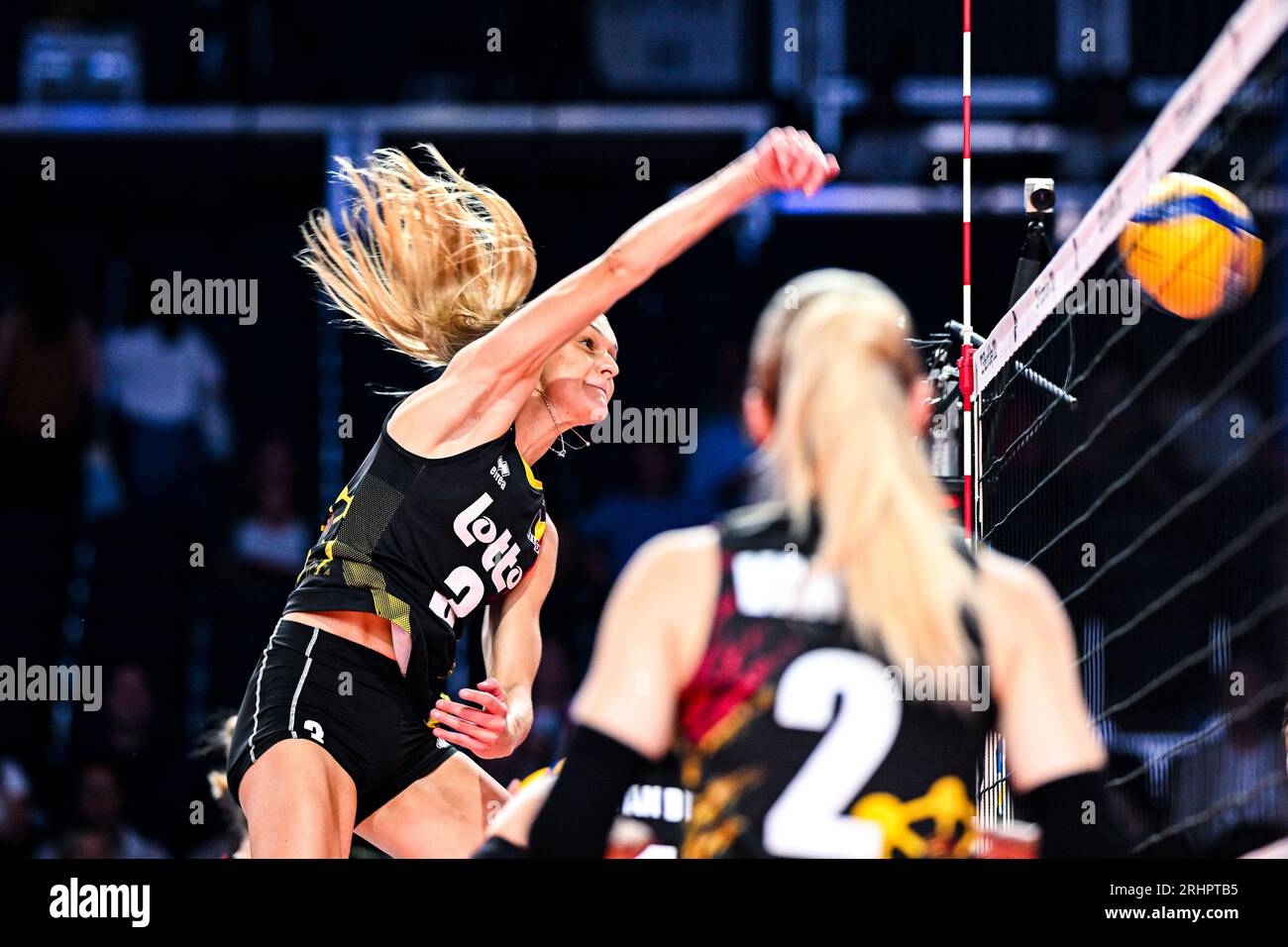 Gent, Belgium. 17th Aug, 2023. Anna Koulberg (22) of Belgium pictured ...