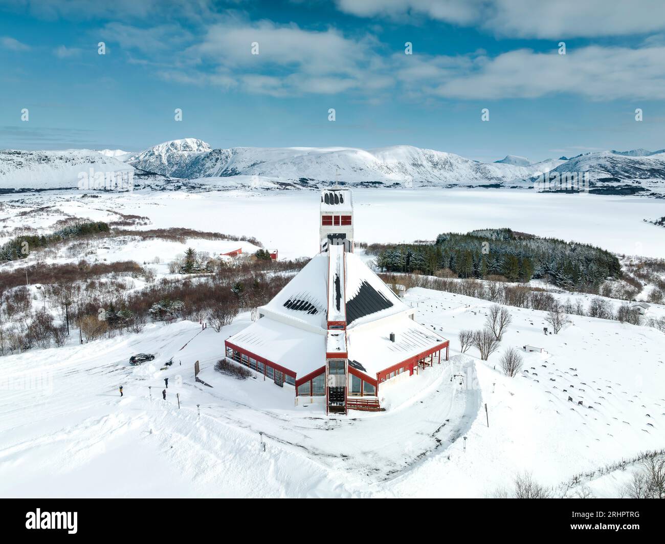 church, Borg, Lofoten, Norway, winter Stock Photo - Alamy