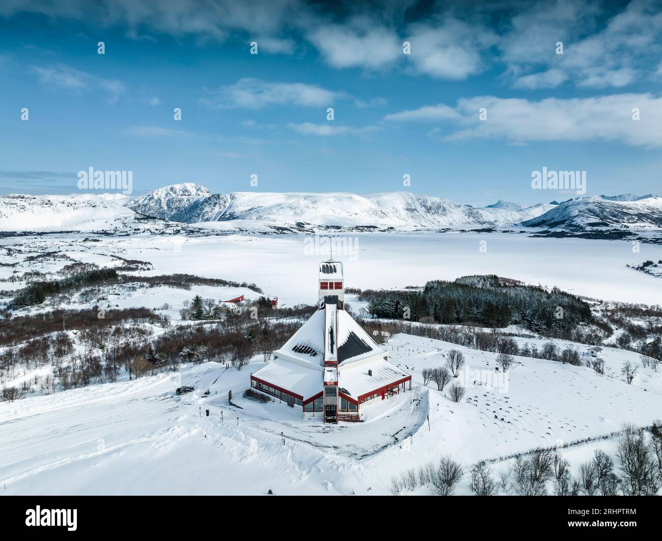 church, Borg, Lofoten, Norway, winter Stock Photo - Alamy