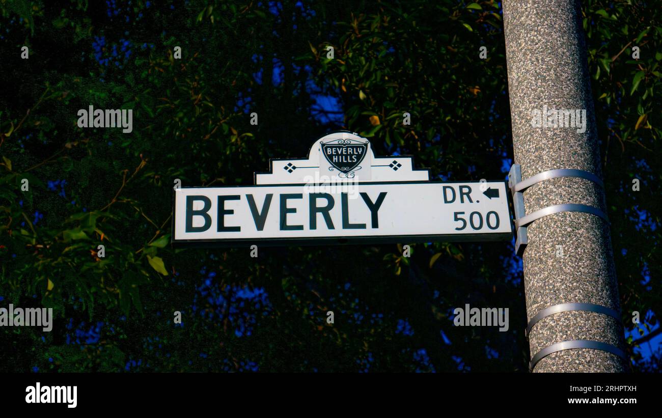 Beverly Drive sign Stock Photo - Alamy