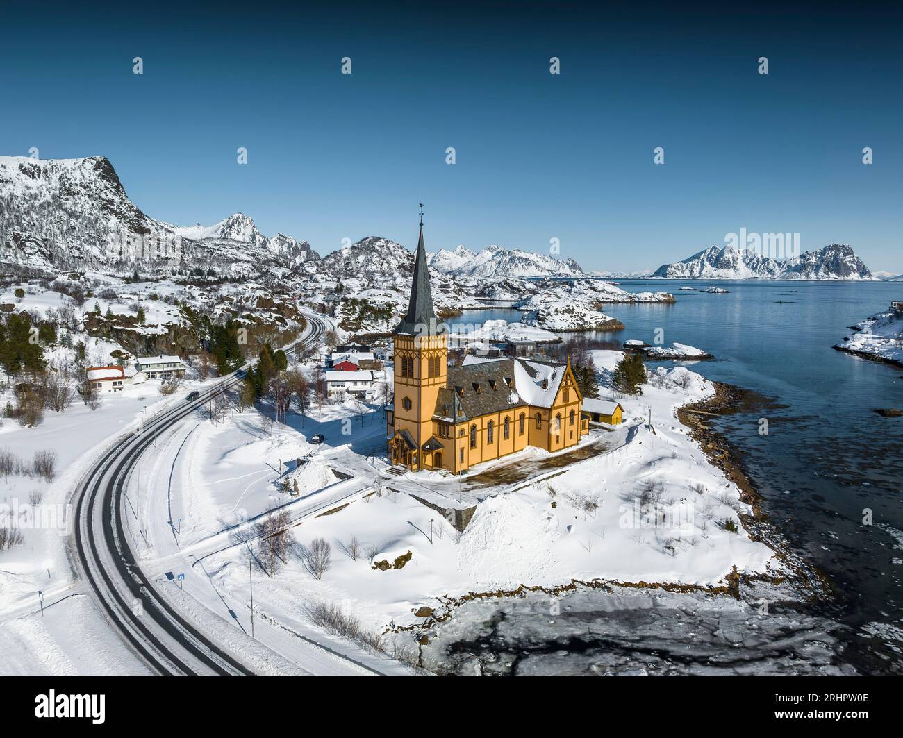 Vågan church hi-res stock photography and images - Alamy