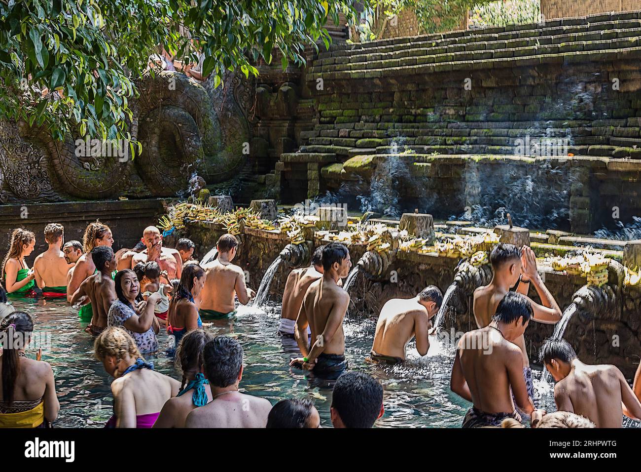 Pura Tirta Empul, water temple, holy springs on Bali near Ubud ...