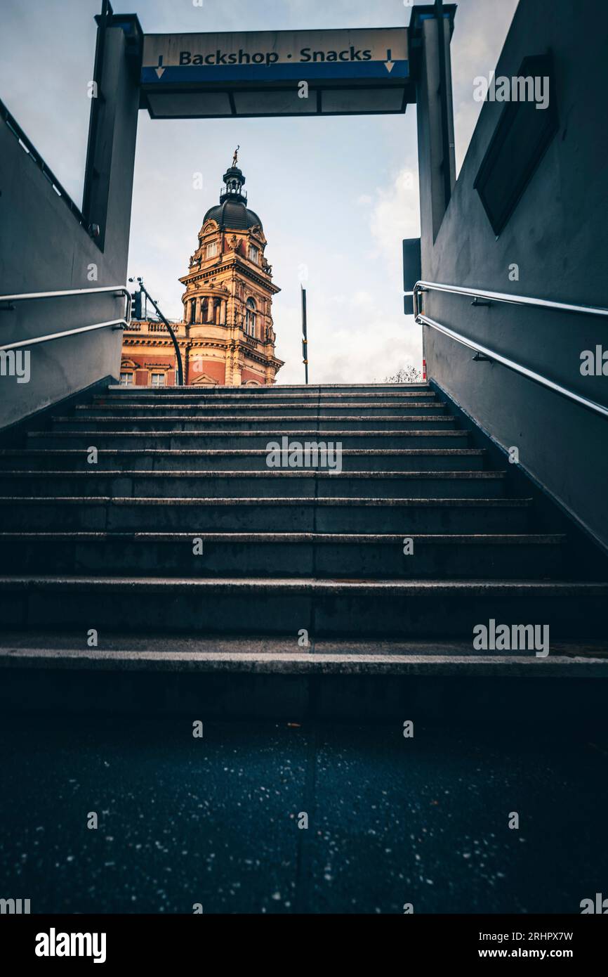 Hamburg sky, view from subway station Stock Photo - Alamy