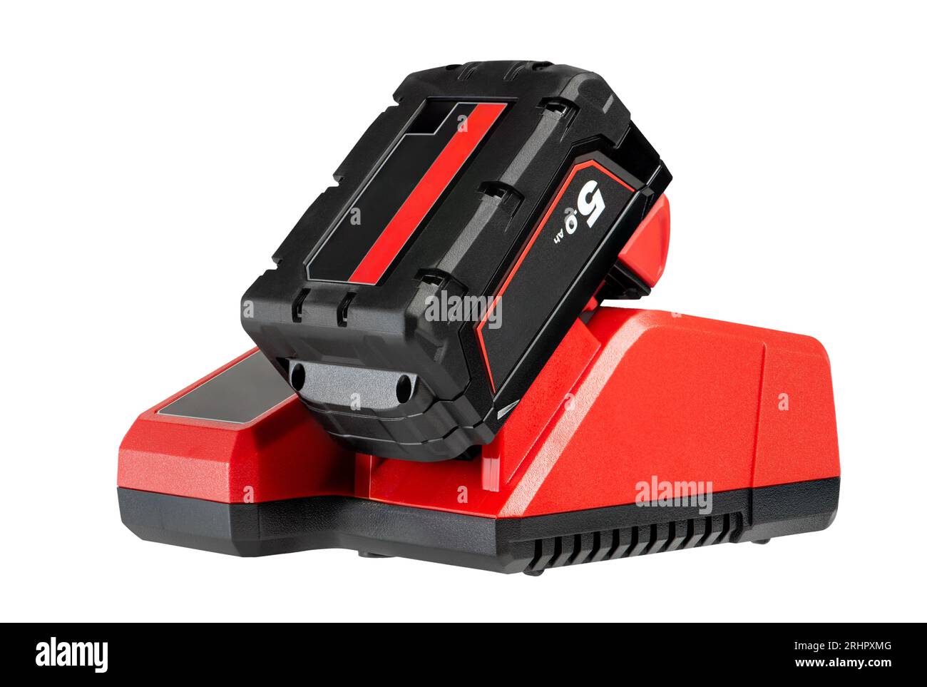 The process of charging a lithium battery from a cordless construction ...