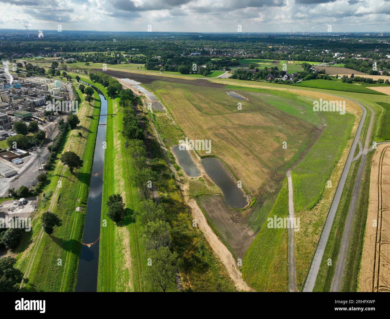 Oberhausen, North Rhine-Westphalia, Germany - Renaturalization of the ...