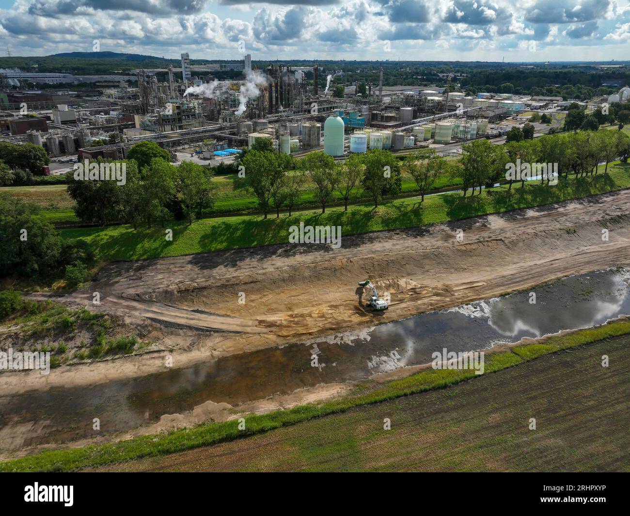 Oberhausen, North Rhine-Westphalia, Germany - Renaturalization of the ...