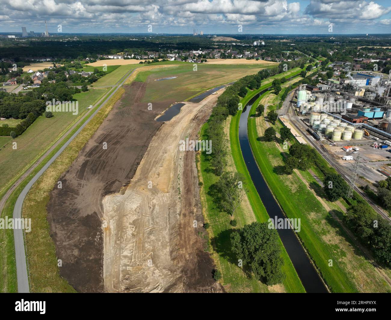 Oberhausen, North Rhine-Westphalia, Germany - Renaturalization of the ...