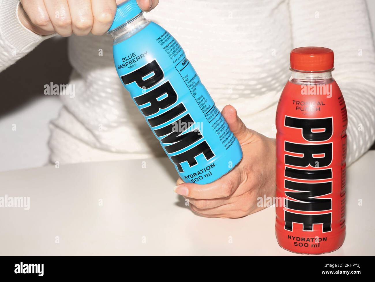 Prime hydration energy drink hi-res stock photography and images - Alamy