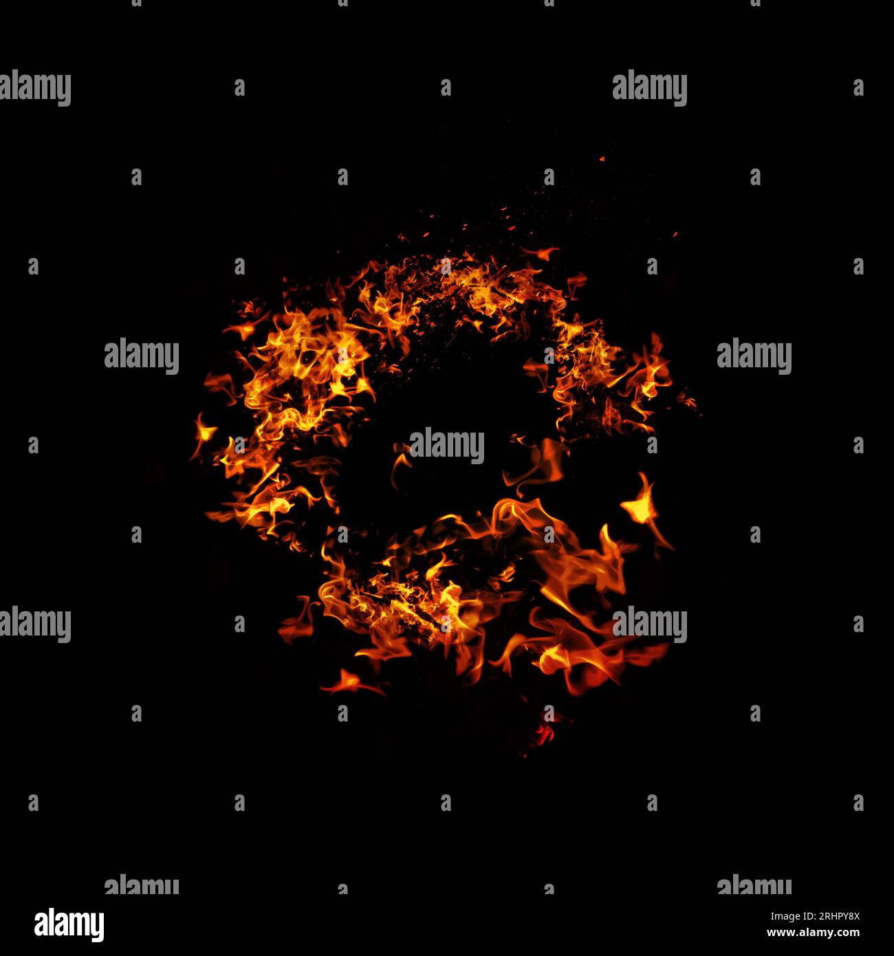 Ring flame ball fire in hi-res stock photography and images - Alamy