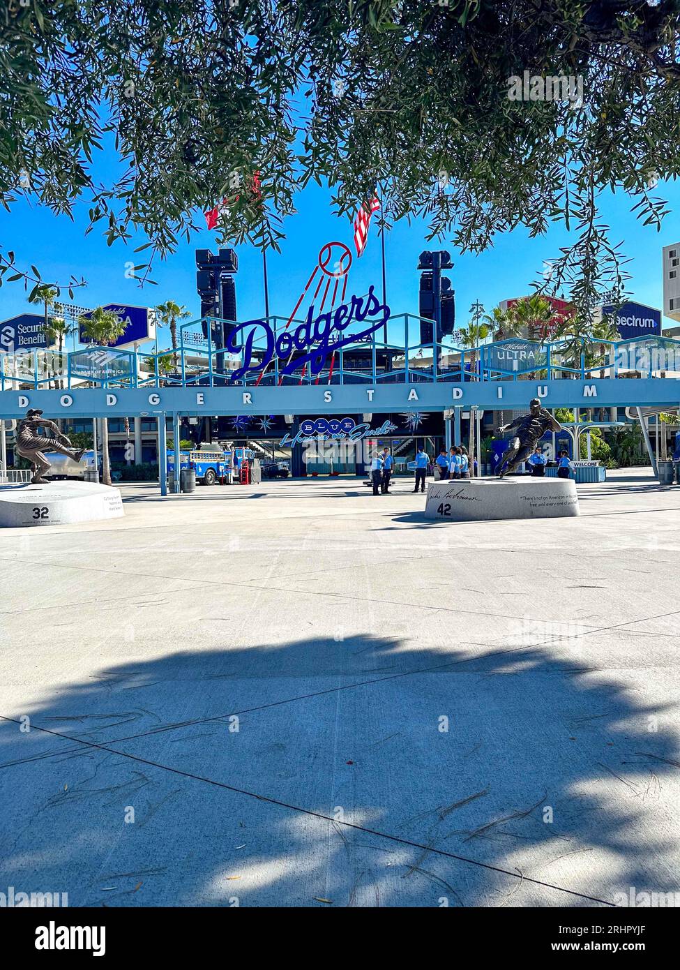 Dodger Stadium, baseball stadium of the Los Angeles Dodgers located ...