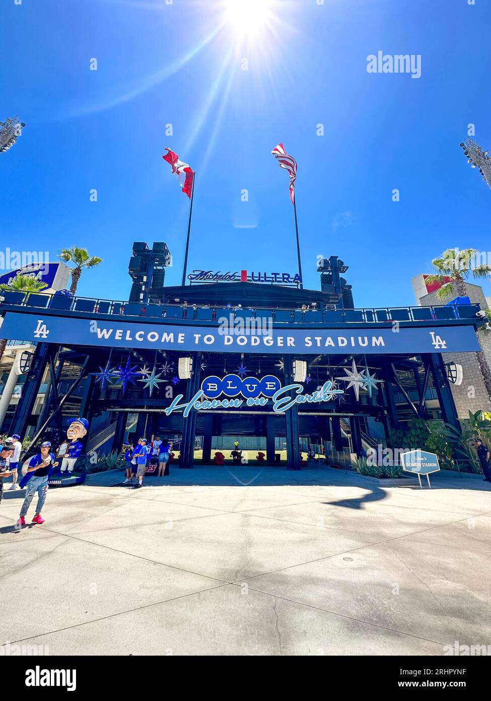 Dodger Stadium, baseball stadium of the Los Angeles Dodgers located ...