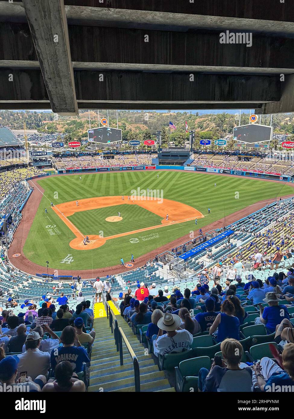 Dodger Stadium, baseball stadium of the Los Angeles Dodgers located ...